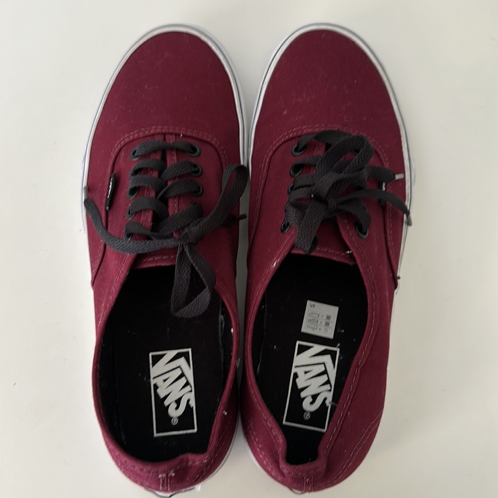 Vans Port Royale Red Authentic Lo Pro Sneakers - Gem